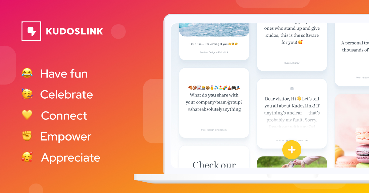 Group Card as a perfect virtual gift | KudosLink